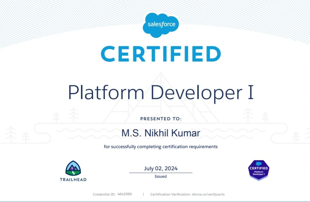 Nikhil Kumar on LinkedIn: 🌟 Thrilled to share that I have officially ... Nikhil Kumar on LinkedIn: 🌟 Thrilled to share that I have officially ...