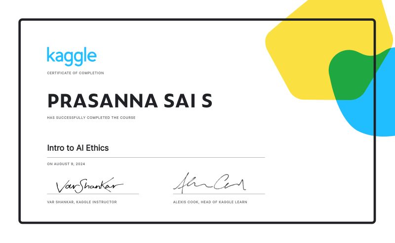 Prasanna Sai S on LinkedIn: #aiethics #kaggle #ethicalai #techforgood Prasanna Sai S on LinkedIn: #aiethics #kaggle #ethicalai #techforgood