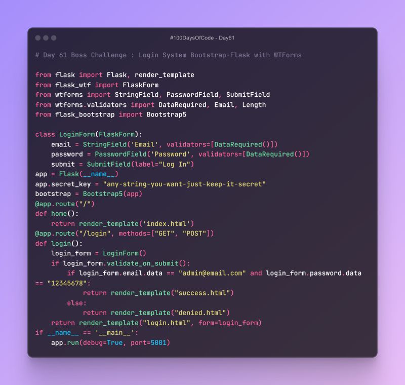 Birendra Nath Nandi on LinkedIn: #100daysofcode #flask #python # ... Birendra Nath Nandi on LinkedIn: #100daysofcode #flask #python # ...