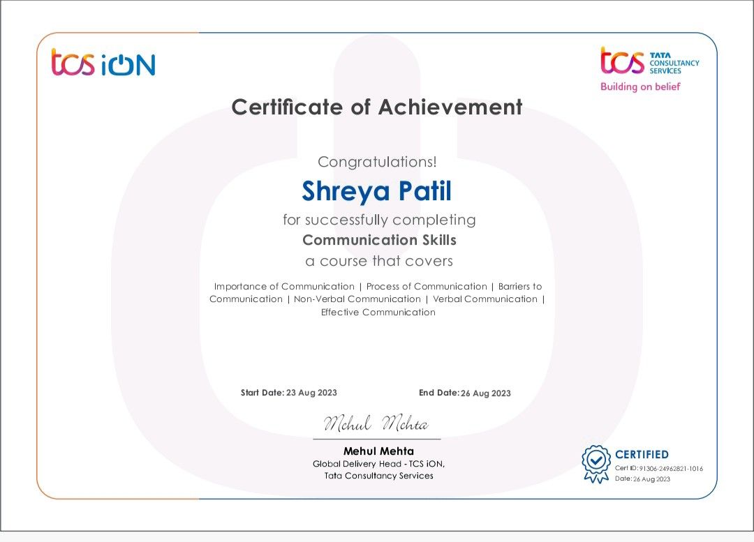 Shreya Patil posted on LinkedIn Shreya Patil posted on LinkedIn