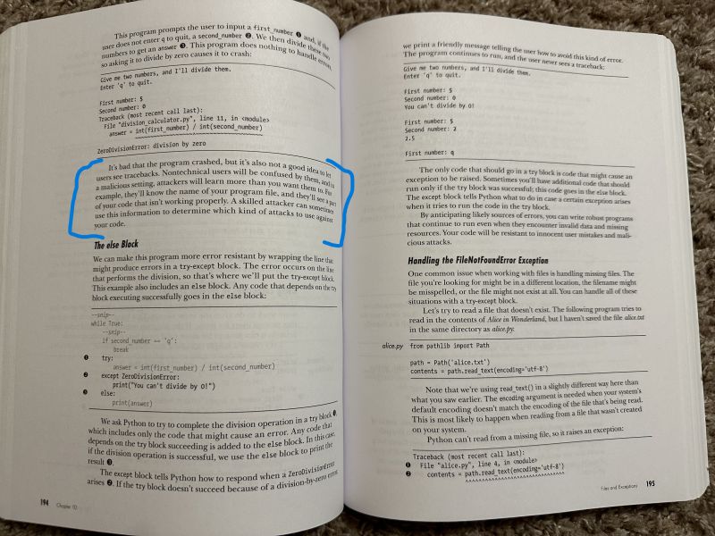 Matt Hetzel on LinkedIn: #securecoding #techlearning #pythoncrashcourse Matt Hetzel on LinkedIn: #securecoding #techlearning #pythoncrashcourse