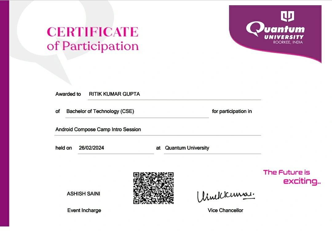 Ritik kumar Gupta on LinkedIn: QUANTUM UNIVERSITY Roorkee Organised a ... Ritik kumar Gupta on LinkedIn: QUANTUM UNIVERSITY Roorkee Organised a ...