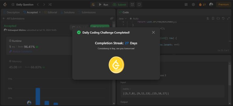 Vishwajeet Mishra on LinkedIn: #day27 #30days #leetcode #leetcode # ... Vishwajeet Mishra on LinkedIn: #day27 #30days #leetcode #leetcode # ...