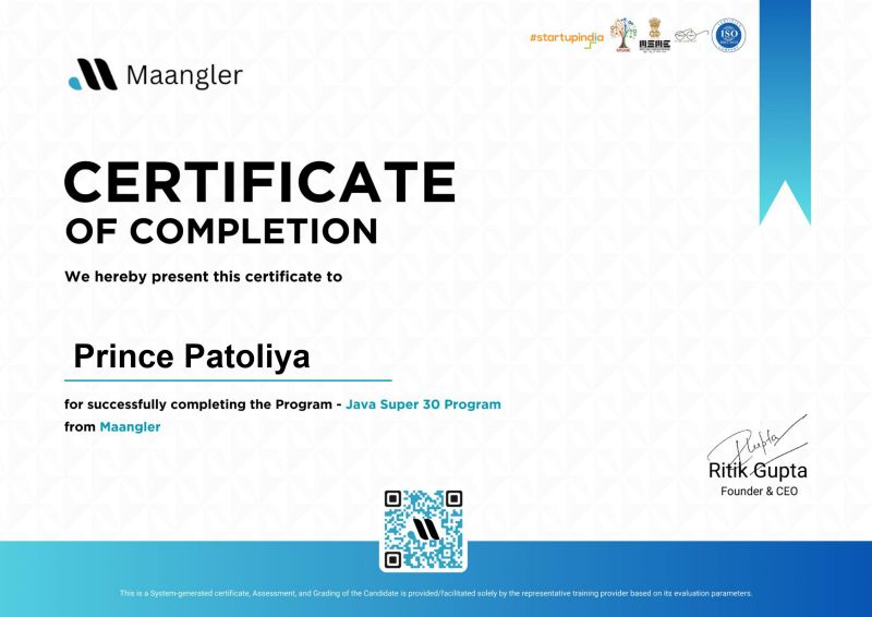 Prince Patoliya on LinkedIn: #java #programming #softwaredevelopment # ... Prince Patoliya on LinkedIn: #java #programming #softwaredevelopment # ...