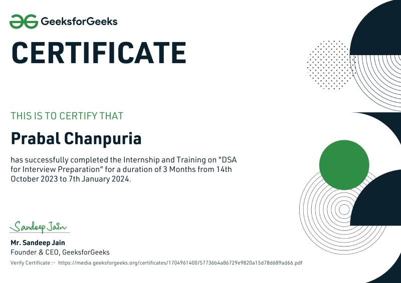 Prabal chanpuria on LinkedIn: #dsa #careerdevelopment #training #prep # ... Prabal chanpuria on LinkedIn: #dsa #careerdevelopment #training #prep # ...