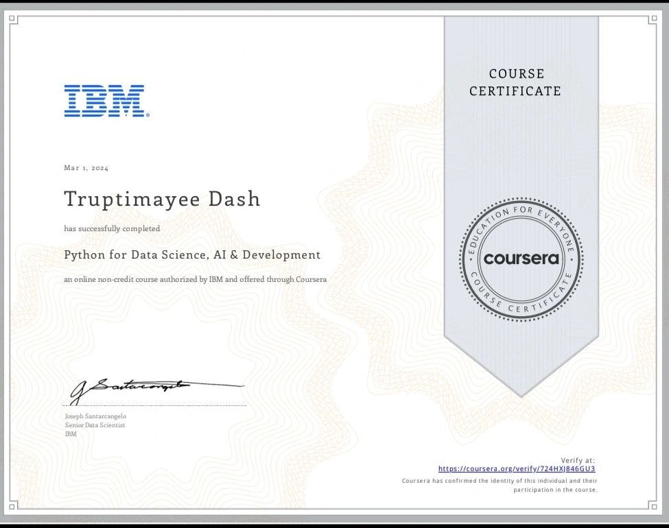 Truptimayee Dash on LinkedIn: #coursera #python #learningjourney # ... Truptimayee Dash on LinkedIn: #coursera #python #learningjourney # ...