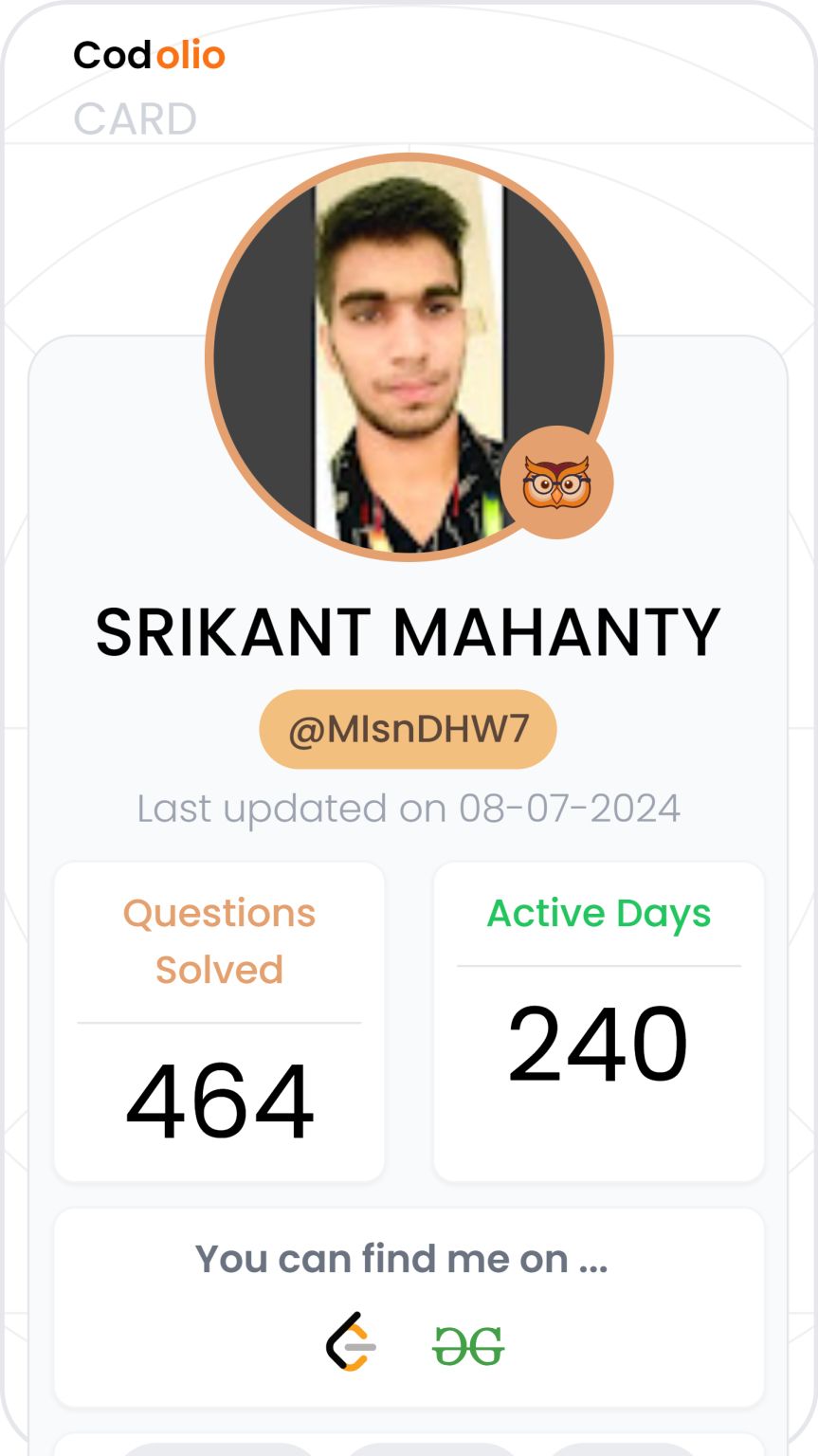 Srikant Mahanty on LinkedIn: #cp #java #dsa Srikant Mahanty on LinkedIn: #cp #java #dsa