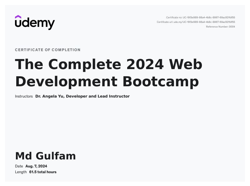 Md Gulfam on LinkedIn: #webdev #udemy #bootcamp #lifelonglearning # ... Md Gulfam on LinkedIn: #webdev #udemy #bootcamp #lifelonglearning # ...