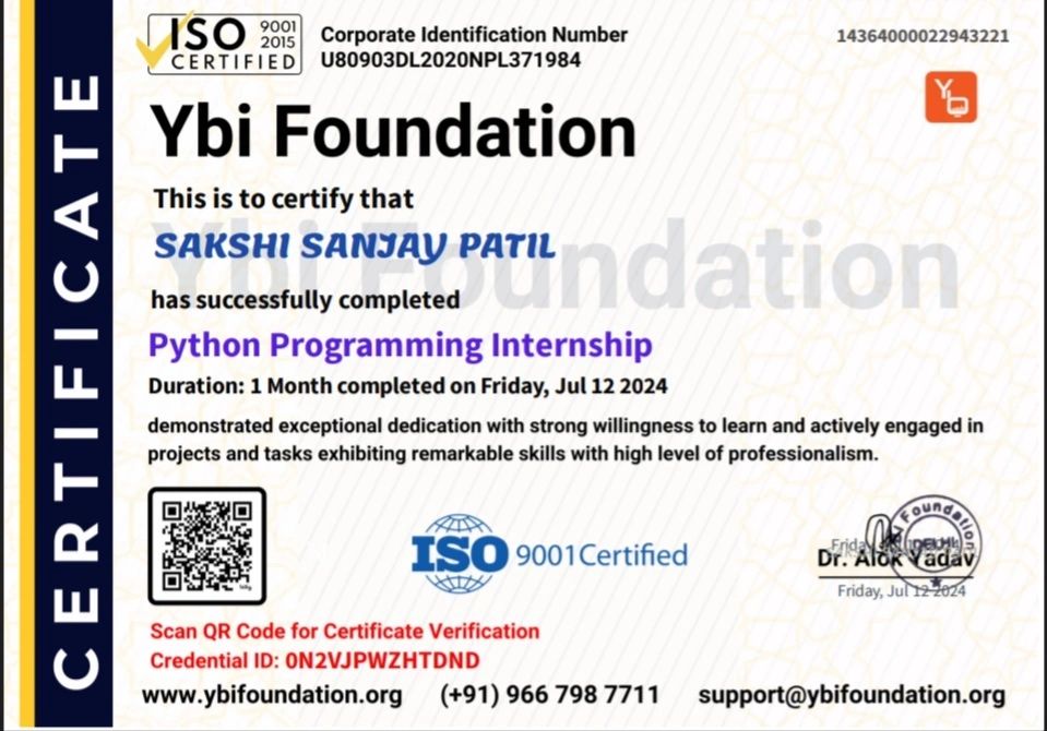 Sakshi Patil on LinkedIn: #pythonprogramming Sakshi Patil on LinkedIn: #pythonprogramming