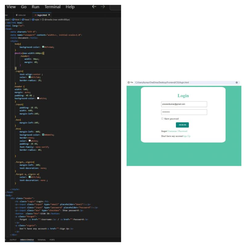 P Praveen on LinkedIn: #html #css P Praveen on LinkedIn: #html #css