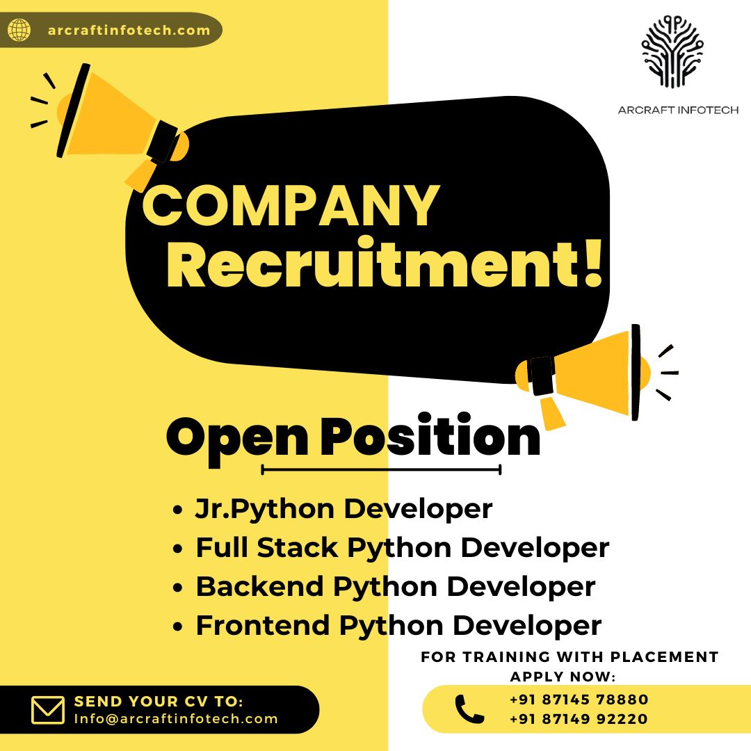 Arcraft Infotech on LinkedIn: #python #pythonprogramming # ... Arcraft Infotech on LinkedIn: #python #pythonprogramming # ...