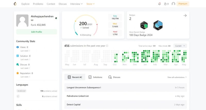 Akshay Jayachandran V V on LinkedIn: #coding #leetcode #techjourney # ... Akshay Jayachandran V V on LinkedIn: #coding #leetcode #techjourney # ...