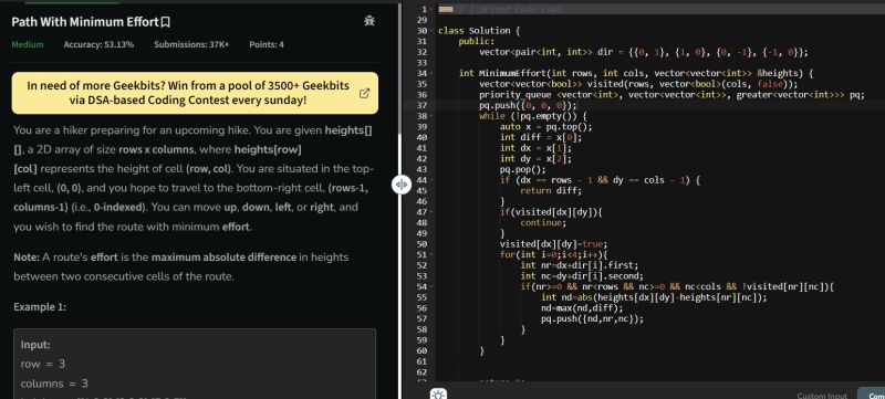 Pratham Israni on LinkedIn: Day 14 Consistent Coding GFG : Path With ... Pratham Israni on LinkedIn: Day 14 Consistent Coding GFG : Path With ...