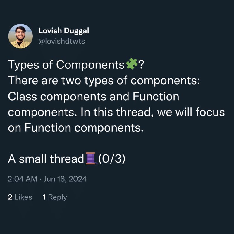 Lovish Duggal on LinkedIn: React Dose💊 Lovish Duggal on LinkedIn: React Dose💊