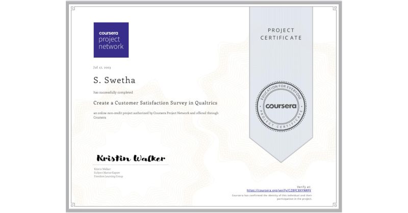 swetha selvaraj on LinkedIn: #certificate #coursera #project #survey # ... swetha selvaraj on LinkedIn: #certificate #coursera #project #survey # ...