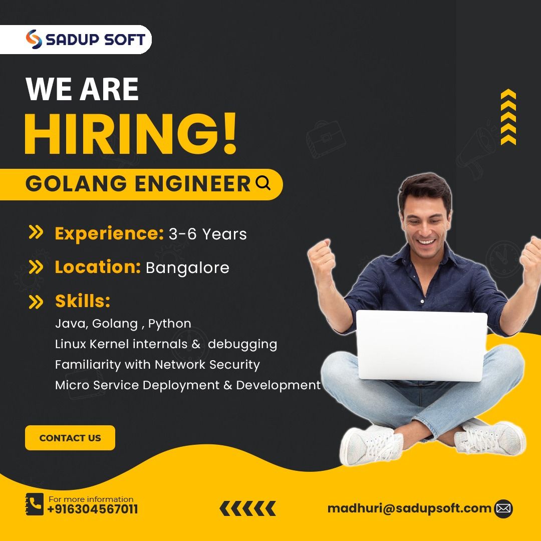 Ramakrishna Gandham on LinkedIn: #golang #java #python #bangalore # ... Ramakrishna Gandham on LinkedIn: #golang #java #python #bangalore # ...