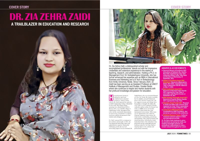 Dr. Zia Zehra Zaidi on LinkedIn: I am thrilled to share some exciting ... Dr. Zia Zehra Zaidi on LinkedIn: I am thrilled to share some exciting ...