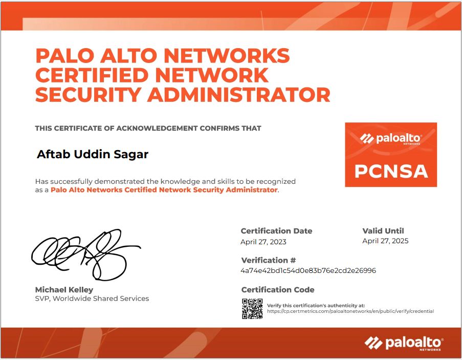 Md.Aftab Uddin on LinkedIn: Alhamdulillah, Successfully Completed PCNSA ... Md.Aftab Uddin on LinkedIn: Alhamdulillah, Successfully Completed PCNSA ...