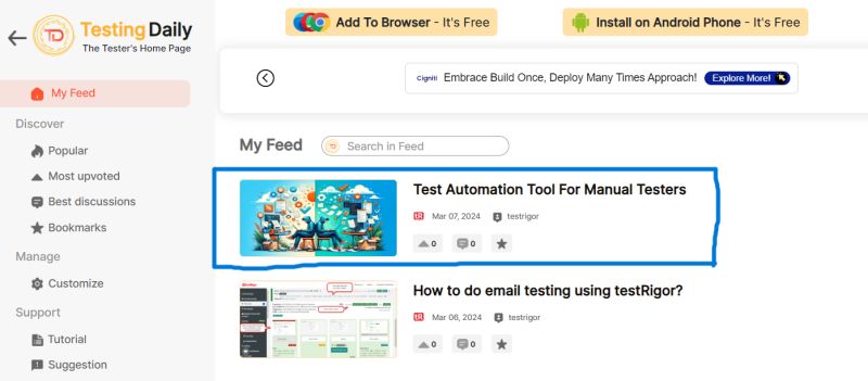 Testing Daily | The Tester's Home Page on LinkedIn: #testingdaily # ... Testing Daily | The Tester's Home Page on LinkedIn: #testingdaily # ...