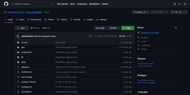 Alaa Ballout on LinkedIn: #nextjs #react #portfoliowebsite #vercel Alaa Ballout on LinkedIn: #nextjs #react #portfoliowebsite #vercel