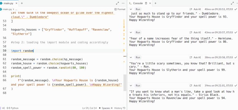 Kaustabh Das on LinkedIn: #python #harrypotter #codingprojects # ... Kaustabh Das on LinkedIn: #python #harrypotter #codingprojects # ...