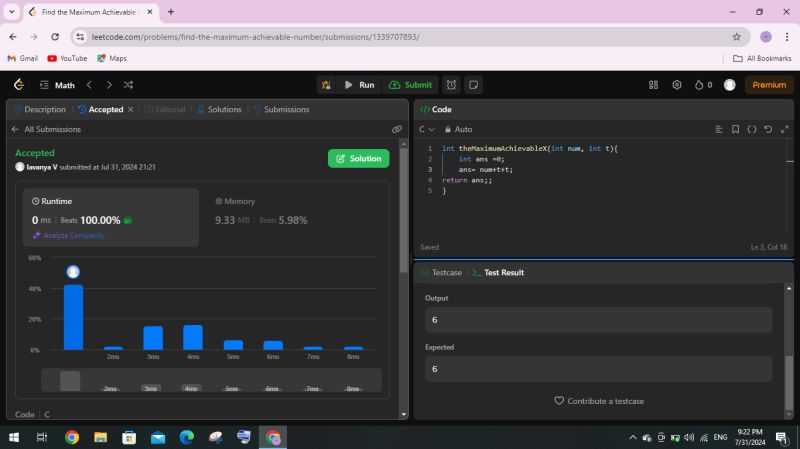 Lavanya V on LinkedIn: #100daysofleetcode #2769_find_the_maximum ... Lavanya V on LinkedIn: #100daysofleetcode #2769_find_the_maximum ...