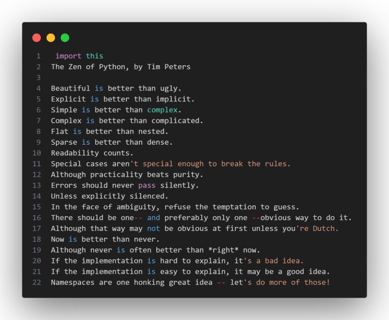 Nitin Jaiswal on LinkedIn: #python #coding #programmingphilosophy # ... Nitin Jaiswal on LinkedIn: #python #coding #programmingphilosophy # ...