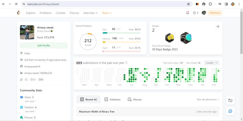 Shreya Rawat on LinkedIn: #100daychallenge #leetcode ... Shreya Rawat on LinkedIn: #100daychallenge #leetcode ...