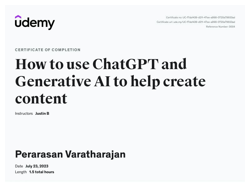Perarasan Varatharajan on LinkedIn: #chatgpt #generatieveai #midjourney ... Perarasan Varatharajan on LinkedIn: #chatgpt #generatieveai #midjourney ...