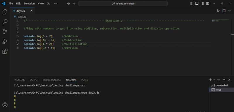 Ayesha Maryam on LinkedIn: #100daysofcodingchallenge #day3 #coding # ... Ayesha Maryam on LinkedIn: #100daysofcodingchallenge #day3 #coding # ...