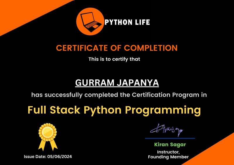 Gurram Japanya on LinkedIn: #python #webdevelopment #pythonfullstack # ... Gurram Japanya on LinkedIn: #python #webdevelopment #pythonfullstack # ...