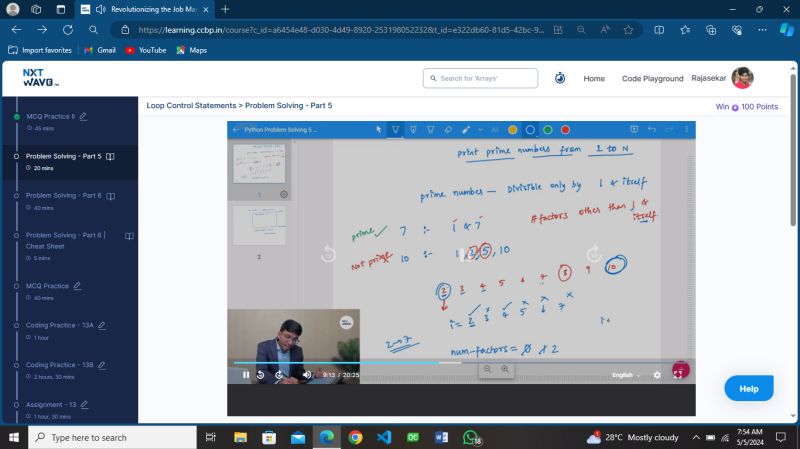 Rajasekar S on LinkedIn: #day46 #nxtwave #100daysofcodingchallenge #python Rajasekar S on LinkedIn: #day46 #nxtwave #100daysofcodingchallenge #python
