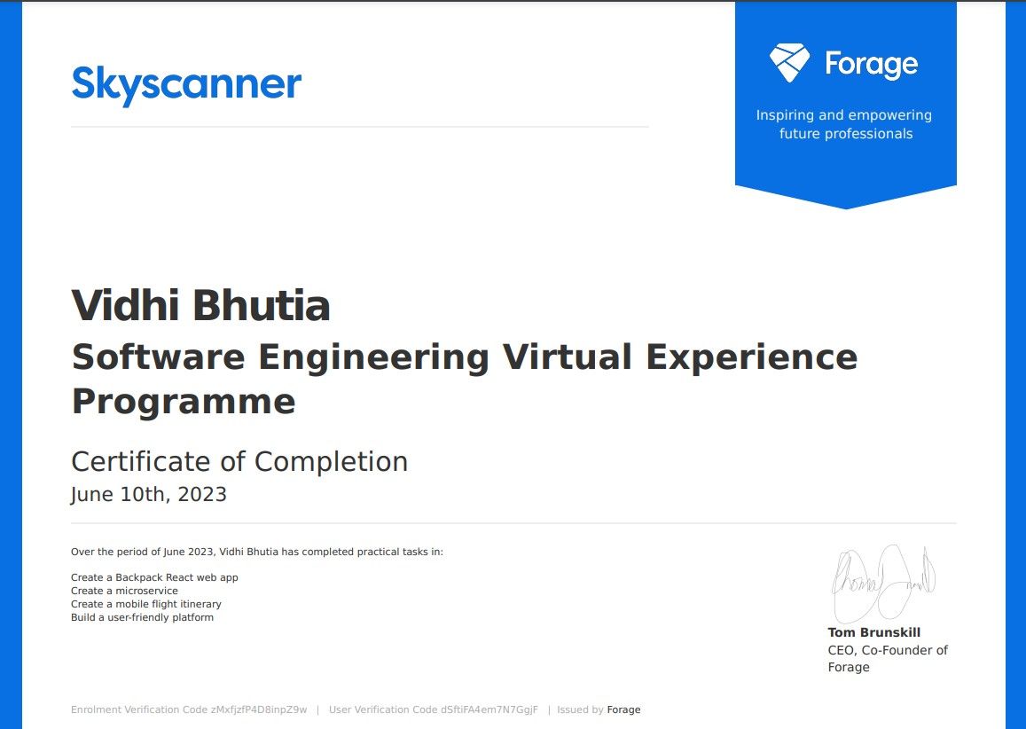 Vidhi Bhutia on LinkedIn: #softwareengineering #virtualexperience # ... Vidhi Bhutia on LinkedIn: #softwareengineering #virtualexperience # ...