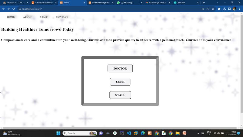 Ananya Satheesh on LinkedIn: 🏥 Excited to unveil 'CurePure' – my ... Ananya Satheesh on LinkedIn: 🏥 Excited to unveil 'CurePure' – my ...