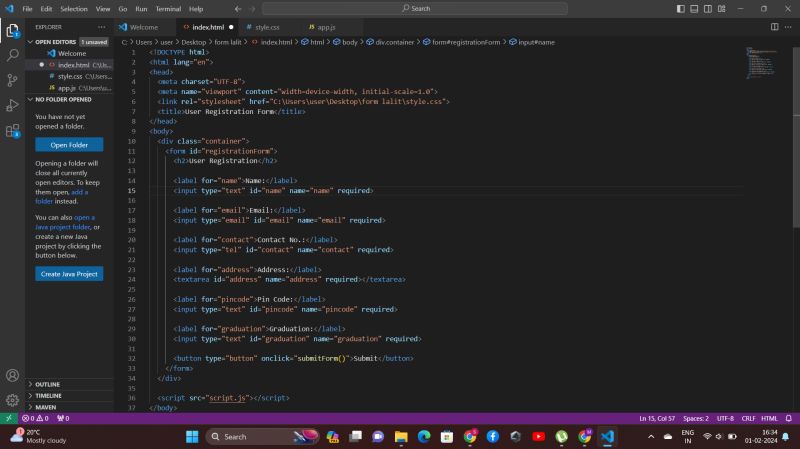 Lalit Chauhan on LinkedIn: #webdevelopment #coding #bharatintern # ... Lalit Chauhan on LinkedIn: #webdevelopment #coding #bharatintern # ...