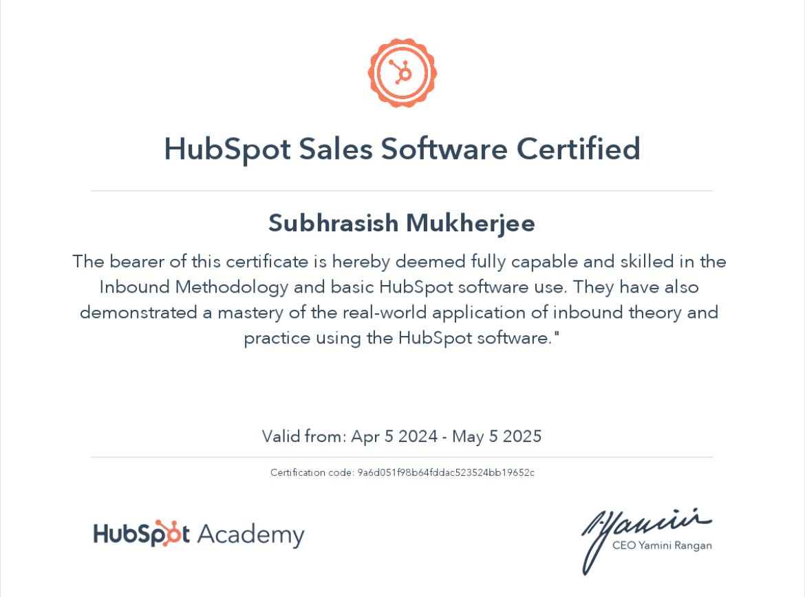 Subhrasish Mukherjee on LinkedIn: I am happy to share that I have ... Subhrasish Mukherjee on LinkedIn: I am happy to share that I have ...