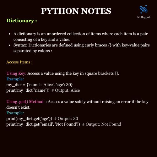 Nandini Rajput on LinkedIn: #python #pythondictionaries #coding # ... Nandini Rajput on LinkedIn: #python #pythondictionaries #coding # ...