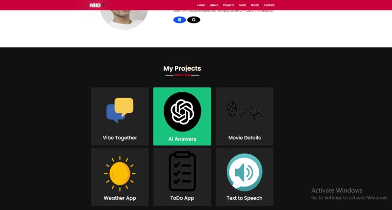 Niket Chawla on LinkedIn: Made this new projects section in my ... Niket Chawla on LinkedIn: Made this new projects section in my ...