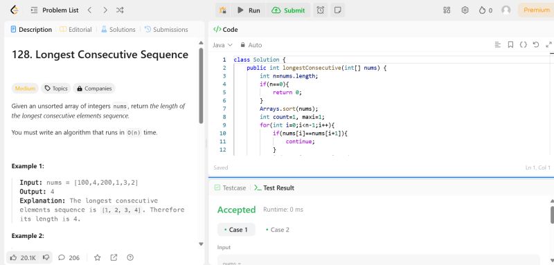 Nandini Kothari on LinkedIn: #100daysofcode #longestconsecutivesequence ... Nandini Kothari on LinkedIn: #100daysofcode #longestconsecutivesequence ...