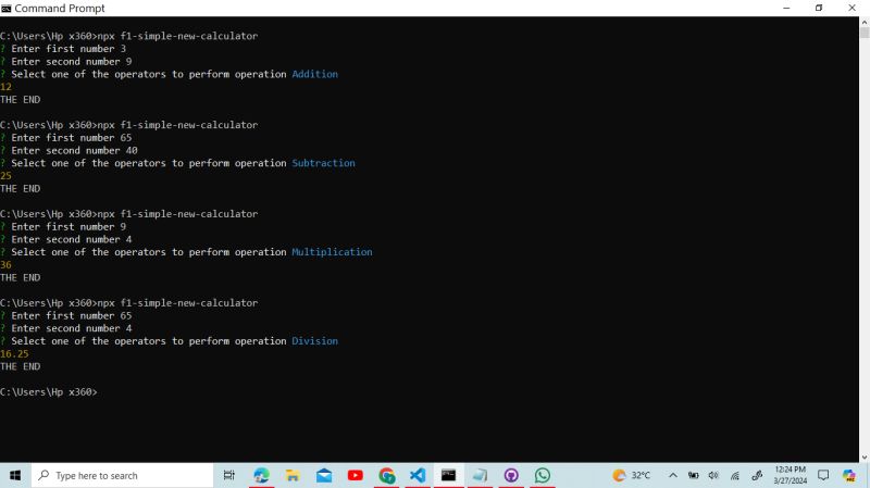 FAiza Kanwal on LinkedIn: Created Cli-Calculator by using inquirer, npx ... FAiza Kanwal on LinkedIn: Created Cli-Calculator by using inquirer, npx ...