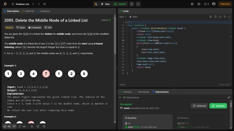 Aalekh Maurya on LinkedIn: #day150 #java #dsa #linkedlist #twopointer # ... Aalekh Maurya on LinkedIn: #day150 #java #dsa #linkedlist #twopointer # ...