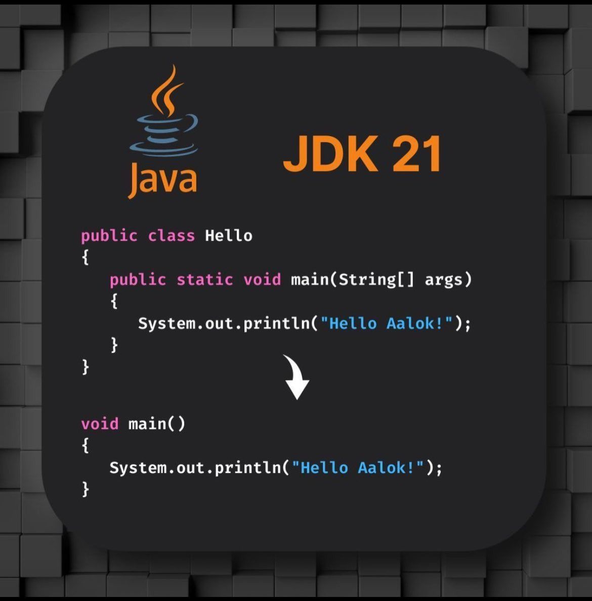 Syed Imtiyaz Ali on LinkedIn: #jdk21 #jdk #java #programming # ... Syed Imtiyaz Ali on LinkedIn: #jdk21 #jdk #java #programming # ...