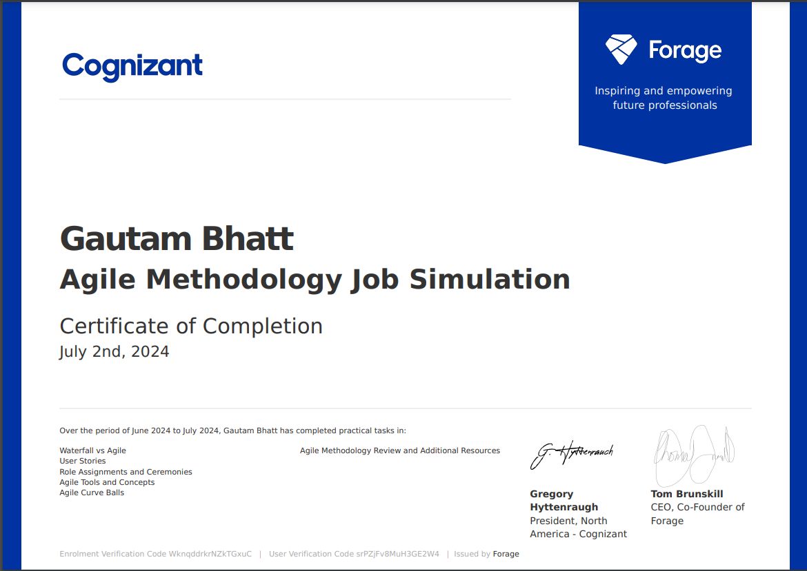 Gautam Bhatt on LinkedIn: I am glad to share that I recently completed ... Gautam Bhatt on LinkedIn: I am glad to share that I recently completed ...
