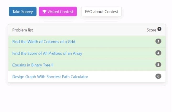 Sagar Singh on LinkedIn: #connections #leetcode #contest #dsa #coding Sagar Singh on LinkedIn: #connections #leetcode #contest #dsa #coding