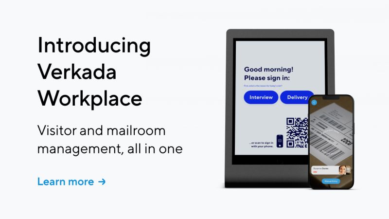 Verkada on LinkedIn: Introducing Verkada Workplace: All-in-One Visitor ... Verkada on LinkedIn: Introducing Verkada Workplace: All-in-One Visitor ...