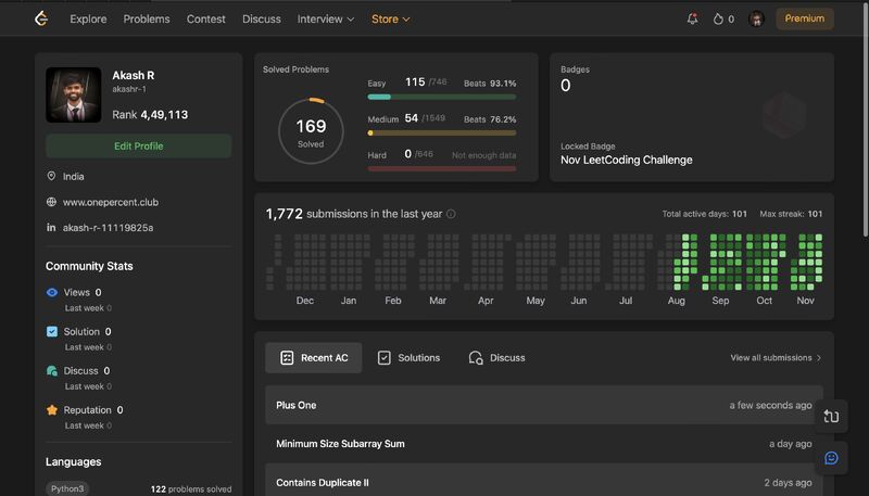 Akash R on LinkedIn: #leetcode #leetcodechallenge #leetcodestreak # ... Akash R on LinkedIn: #leetcode #leetcodechallenge #leetcodestreak # ...