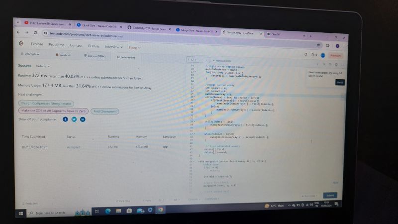 Shrishti Chaurasia on LinkedIn: solve today's DSA problems Quick sort ... Shrishti Chaurasia on LinkedIn: solve today's DSA problems Quick sort ...