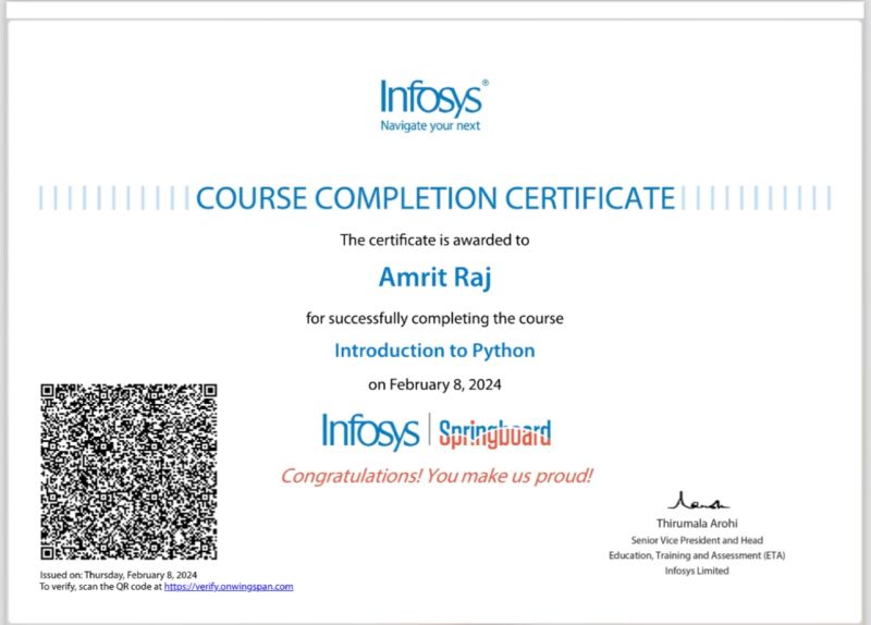 Amrit Raj on LinkedIn: #python Amrit Raj on LinkedIn: #python