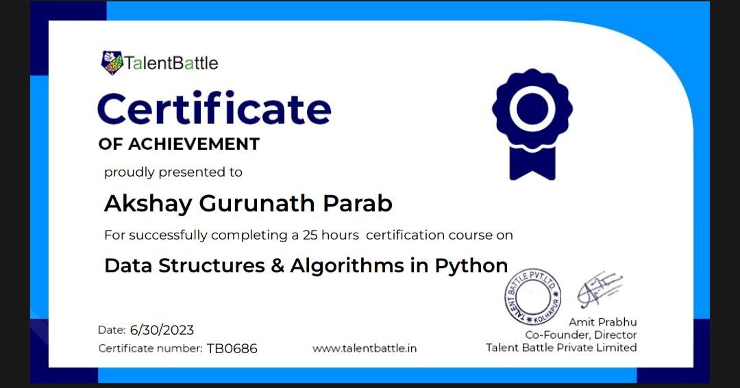 Akshay Parab on LinkedIn: #python #algorithms Akshay Parab on LinkedIn: #python #algorithms
