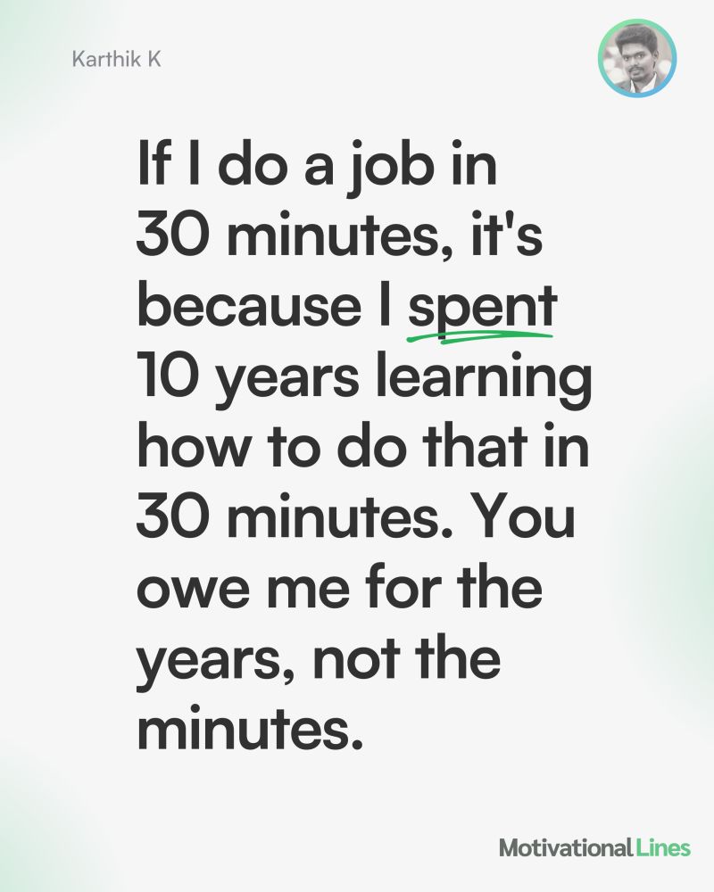 Karthik K on LinkedIn: Often when we see someone perform a task swiftly ... Karthik K on LinkedIn: Often when we see someone perform a task swiftly ...